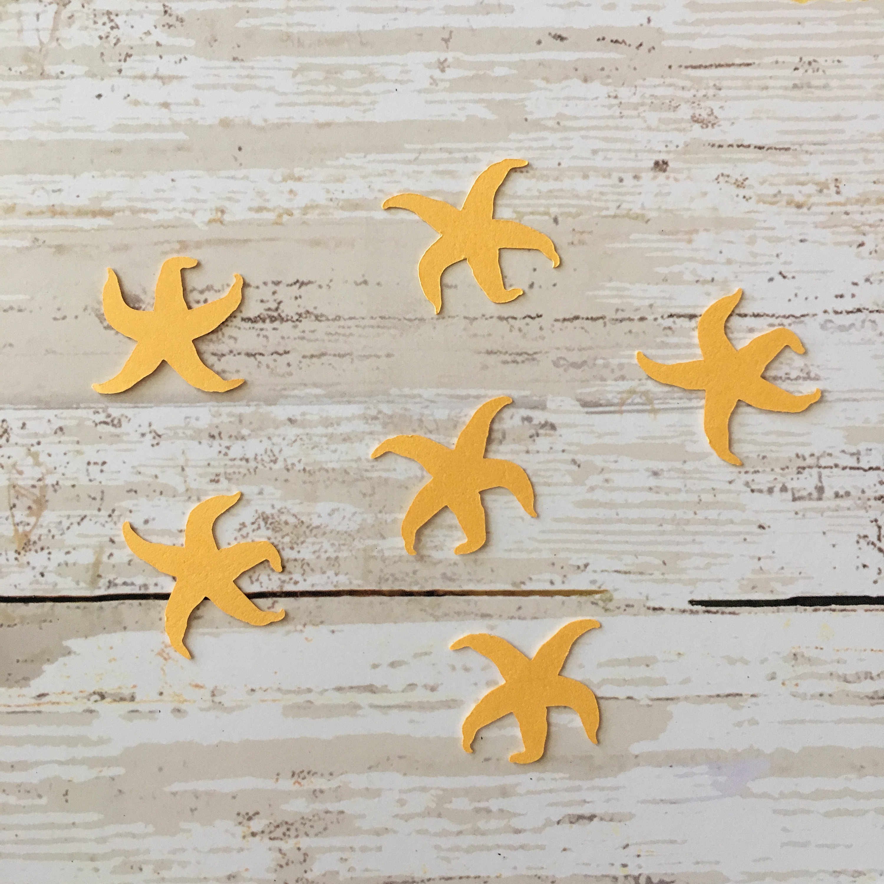 Starfish Confetti Starfish Cut Out Starfish Decoration - Etsy