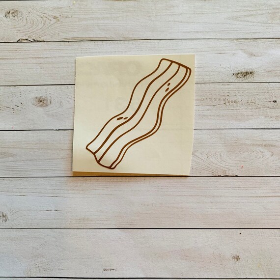 Bacon Decal Bacon Sticker Breakfast Decal Meat Decal | Etsy