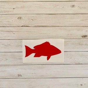 Red Snapper Decal | Red Snapper Vinyl Decal | Red Snapper Sticker ...