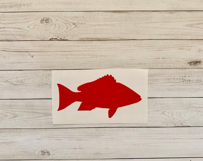 Red Snapper Decal | Red Snapper Vinyl Decal | Red Snapper Sticker ...