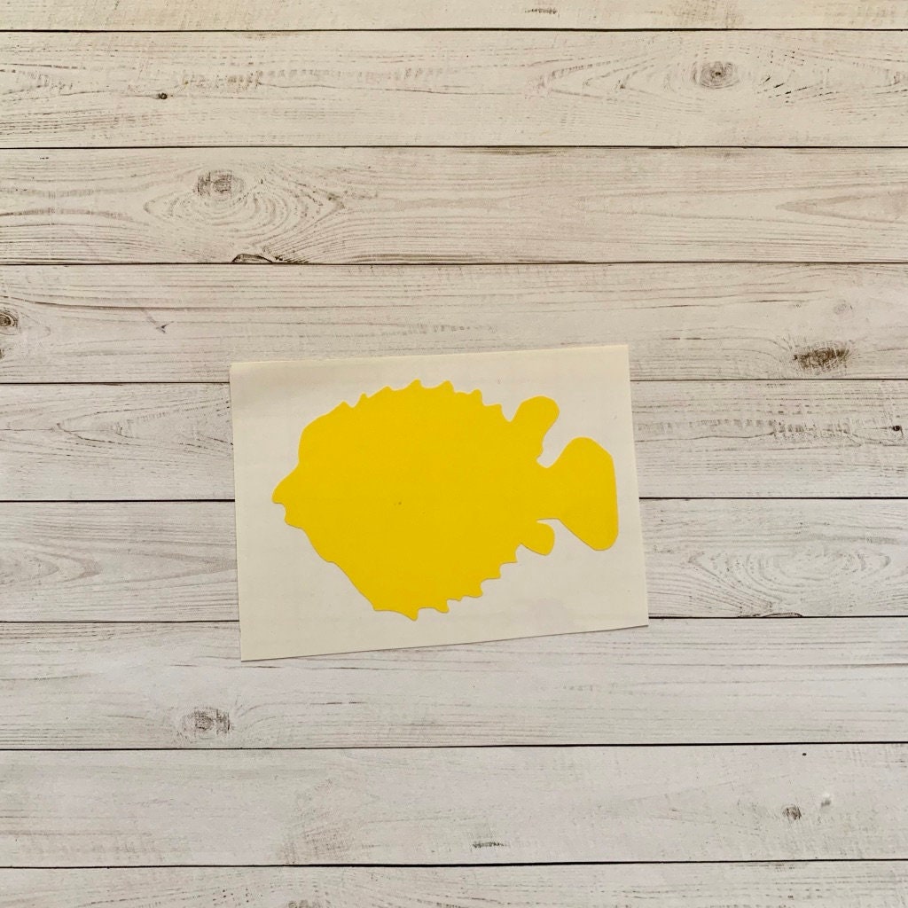 Pufferfish Decal Pufferfish Vinyl Decal Pufferfish Sticker | Etsy