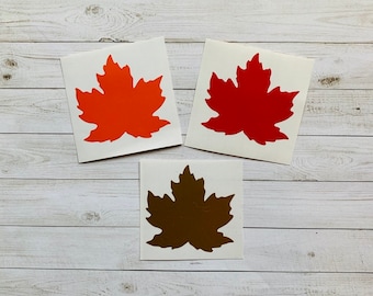 Maple Leaf Decal - Etsy
