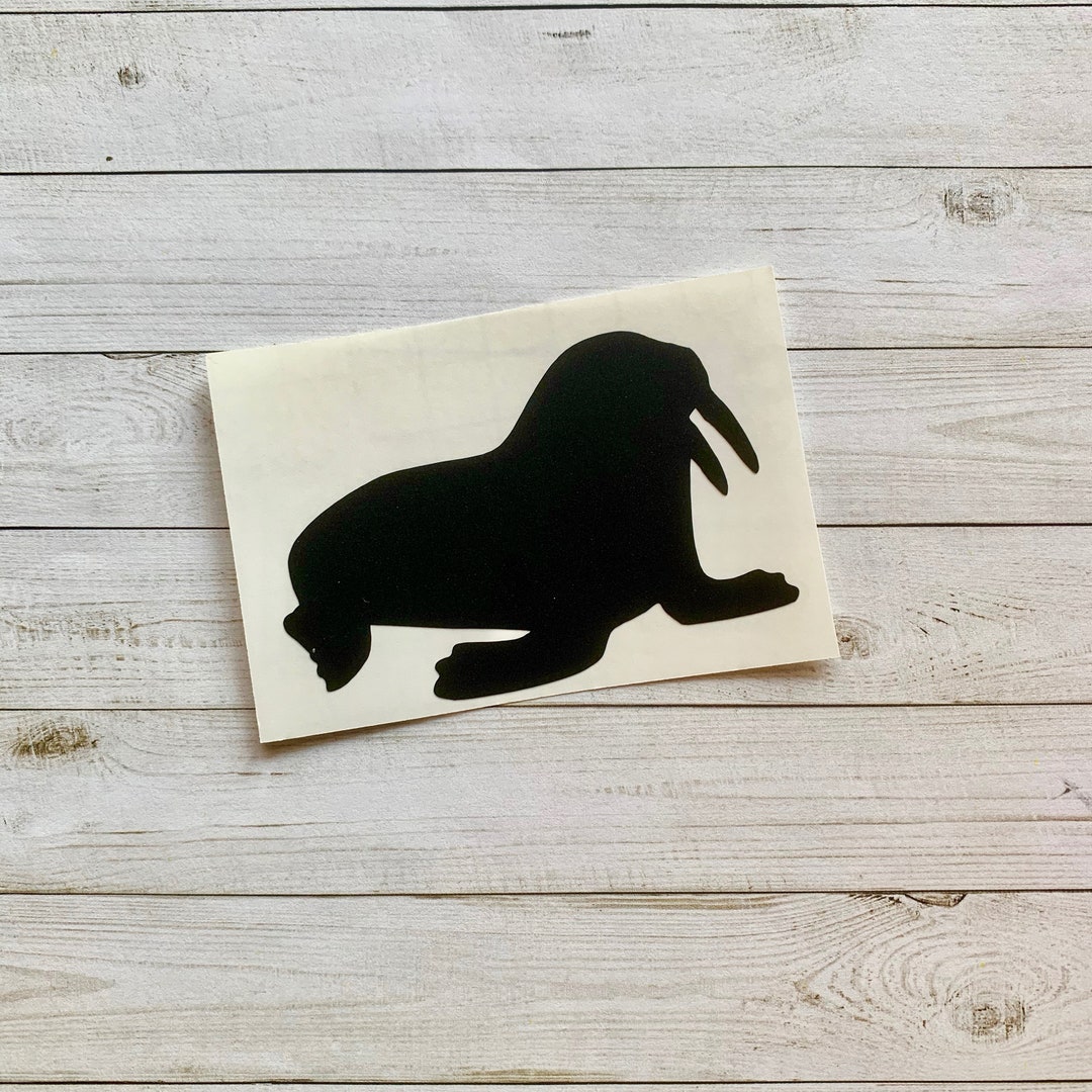 Walrus Decal | Walrus Vinyl Decal | Walrus Sticker | Seal Sticker ...
