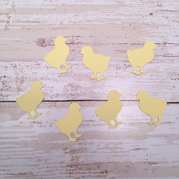 Chick Confetti Chick Cut Outs Chick Decoration Chicken | Etsy
