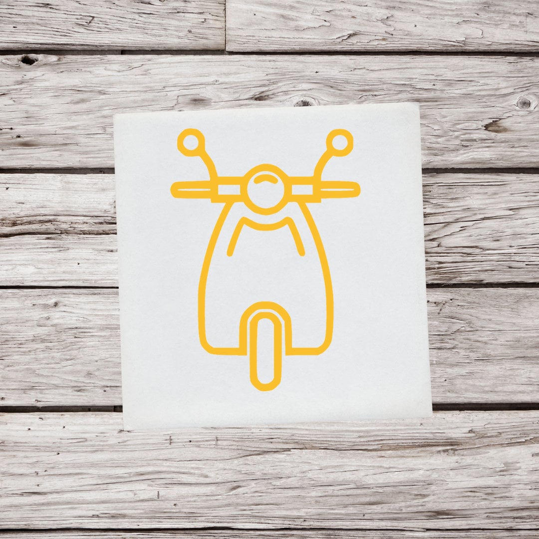 Scooter Decal | Scooter Vinyl Decal | Moped Decal | Travel Decal ...