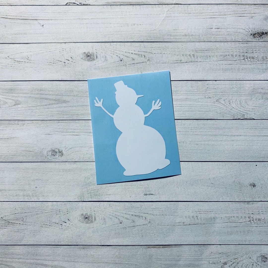Snowman Decal | Snowman Vinyl Decal | Snowman Sticker | Frosty Decal ...