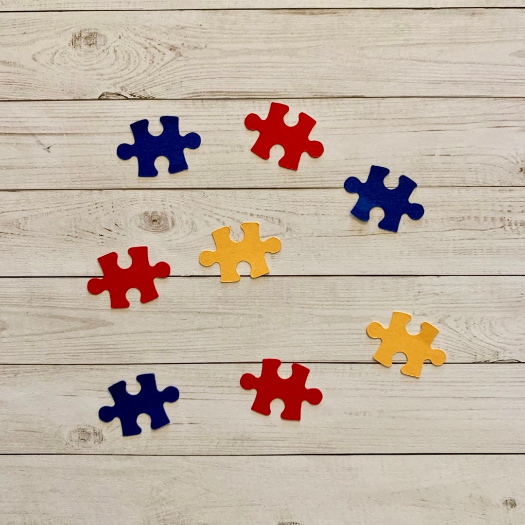 Puzzle Pieces Confetti | Puzzle Piece Cut Out | Puzzle Confetti ...