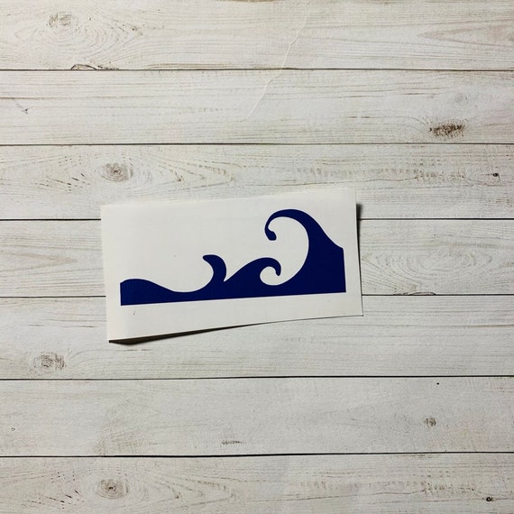 Wave Decal Wave Vinyl Decal Wave Sticker Water Decal | Etsy