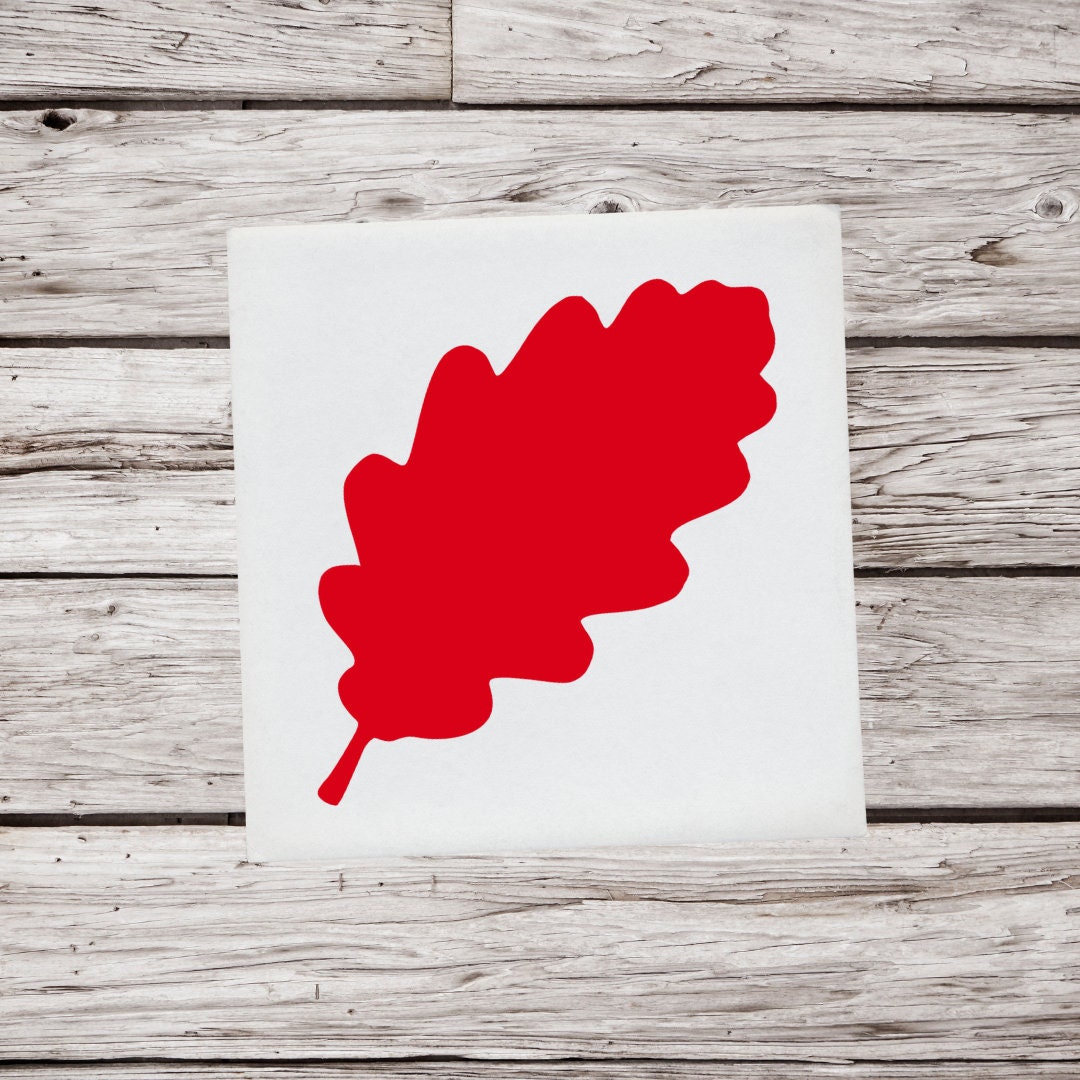 Leaf Decal, Leaf Sticker, Fall Leaf Decal, Leaf Vinyl Decal, Plant ...