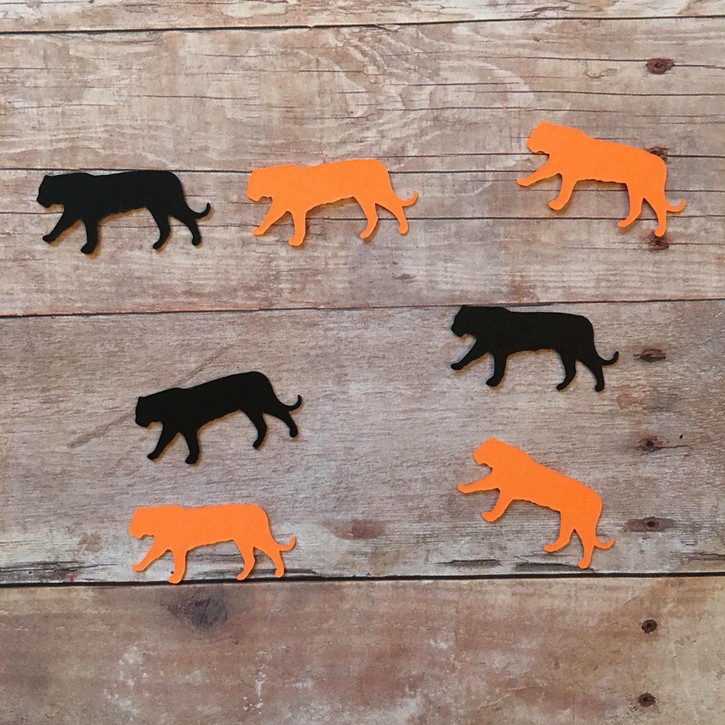 Tiger Confetti Tiger Cut Outs Tiger Decorations Jungle - Etsy