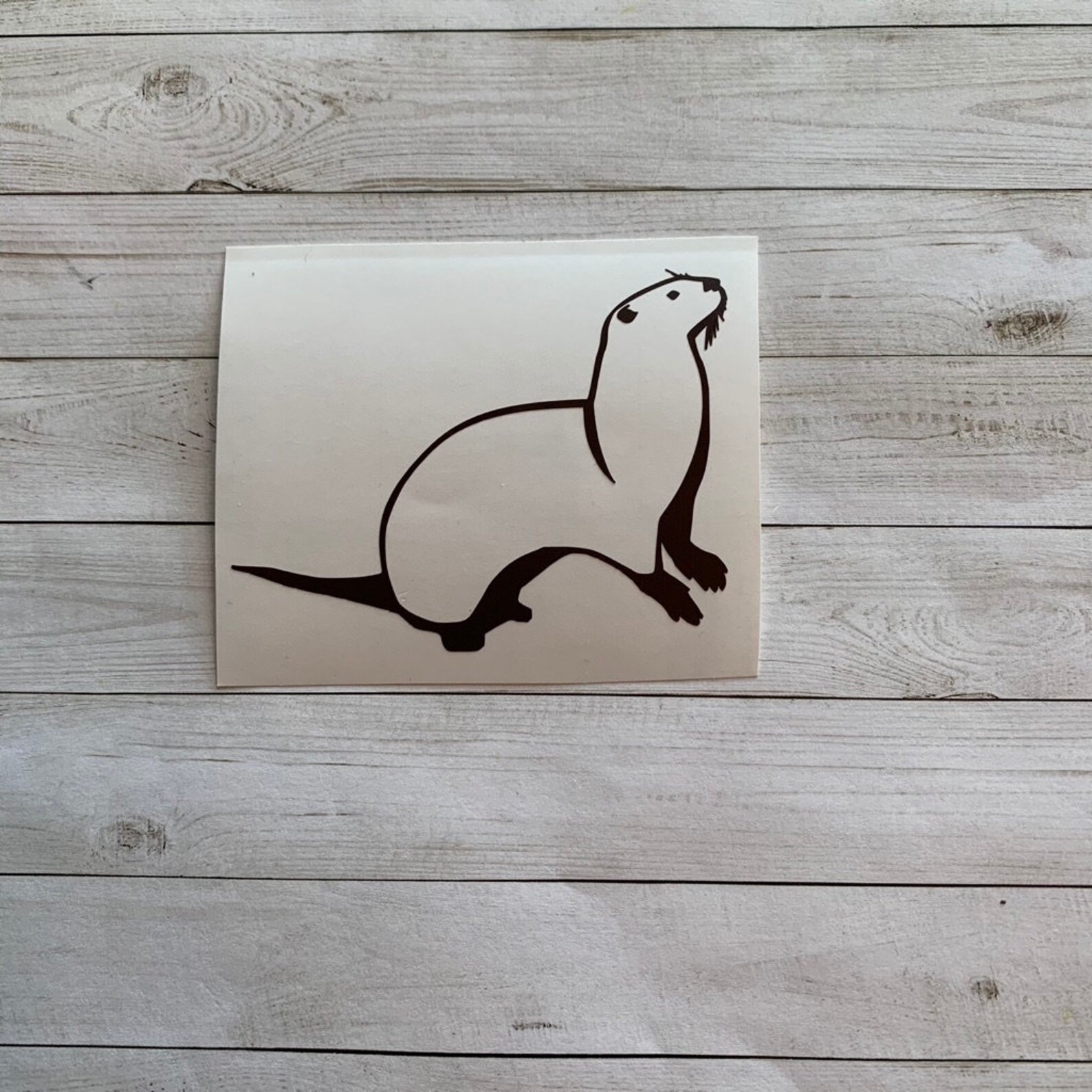 Otter Decal Otter Sticker Sea Otter Decal River Otter - Etsy