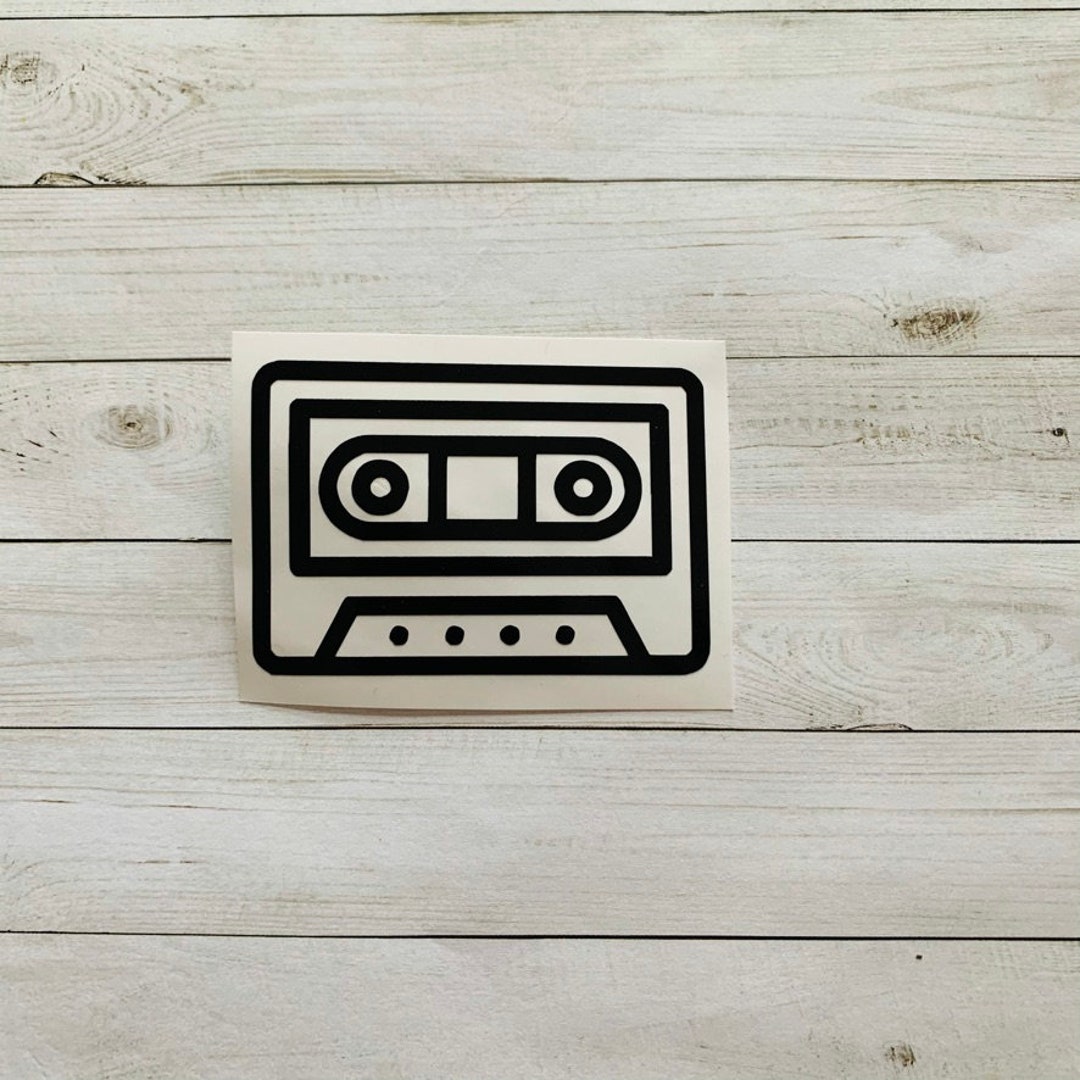 Cassette Tape Decal | Cassette Tape Sticker | Audio Tape Decal | Tape ...