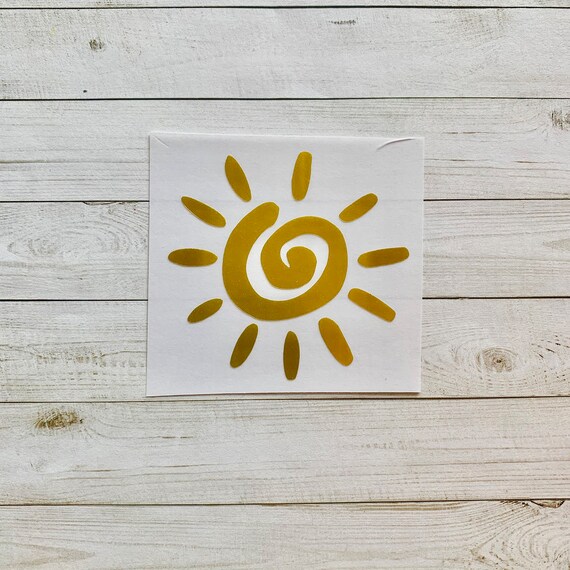 Sun Decal Sun Vinyl Decal Sun Sticker Weather Decal - Etsy