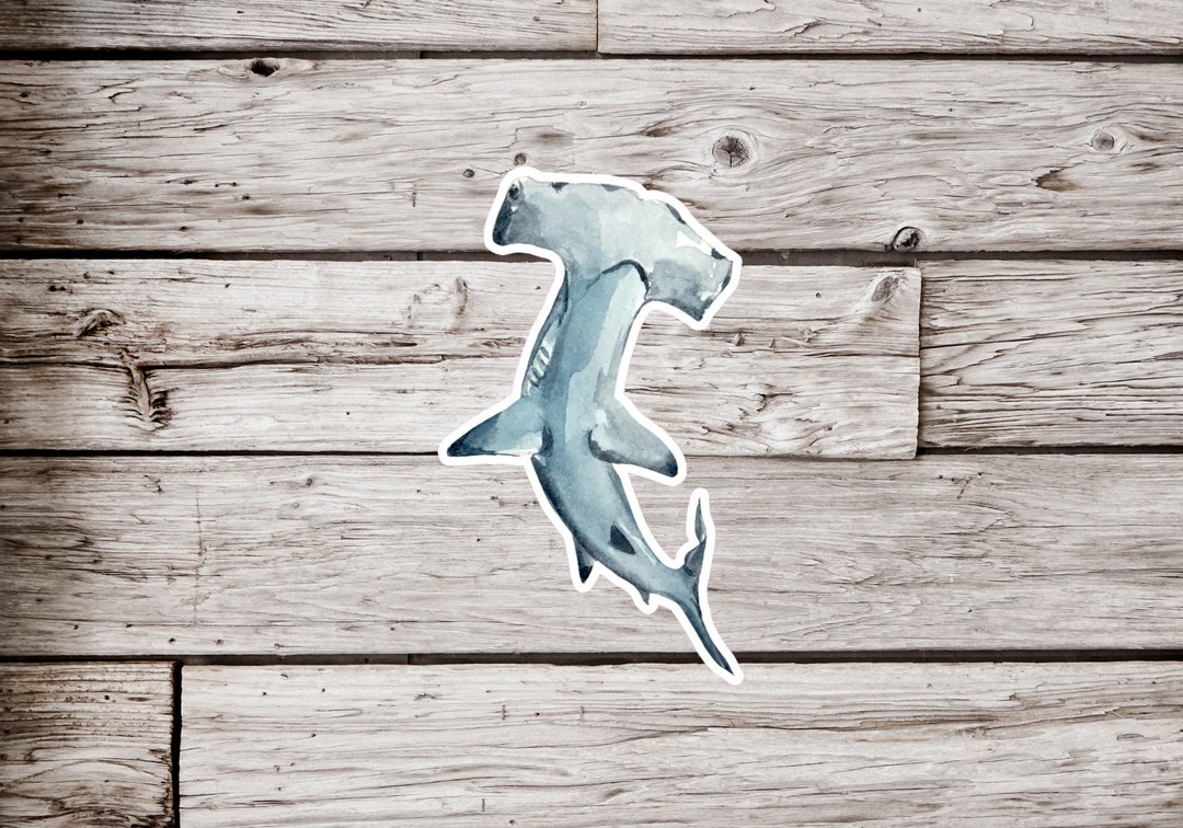 Hammerhead Shark Sticker, Hammerhead Sticker, Shark Sticker, Waterproof ...