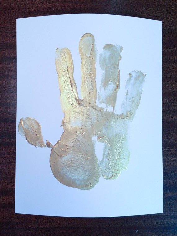 Black and Blue Hand Print - Etsy