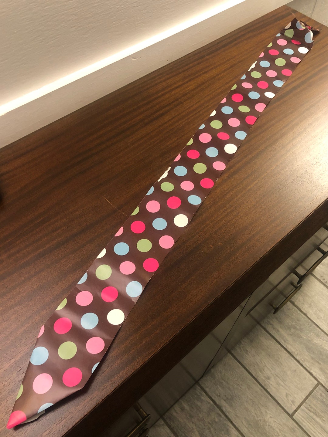 Extra Long Wrapping Paper Necktie - Etsy