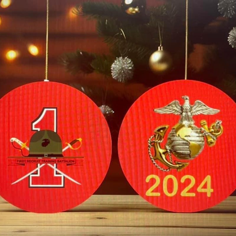Marine Corps Christmas Ornament - Etsy