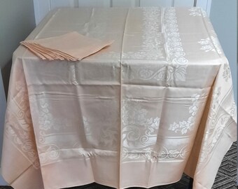 Peach Tablecloth - Etsy