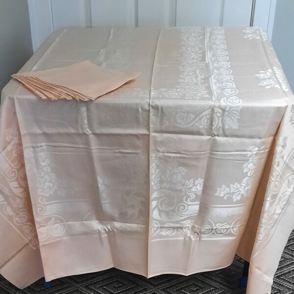 Peach Tablecloth - Etsy