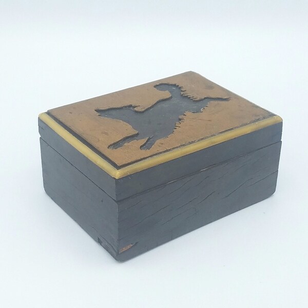 Antique Wooden Dog Box - Etsy