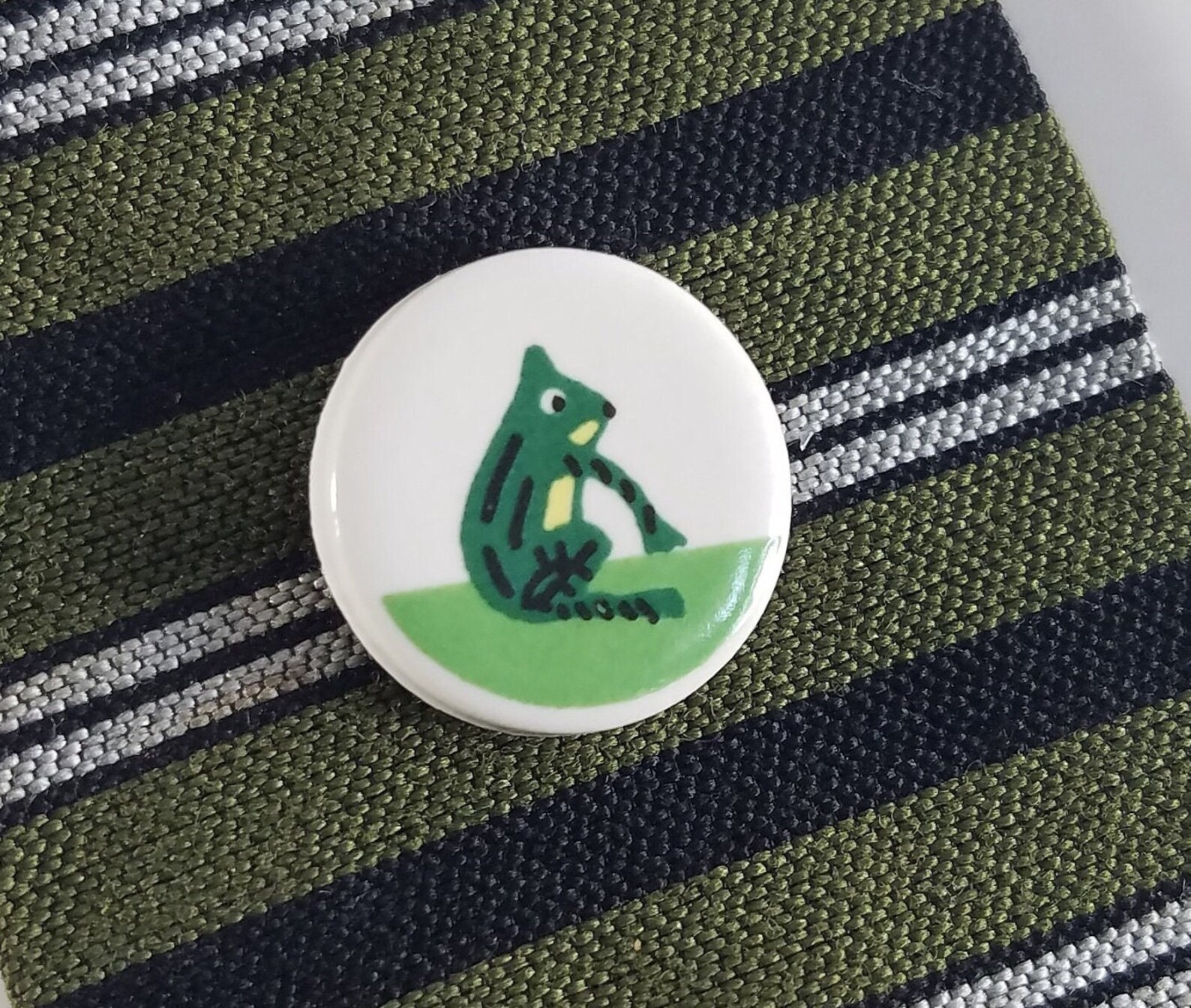 FROG Tie Tack Pin Round Ceramic Tile Tie Tack Vintage - Etsy