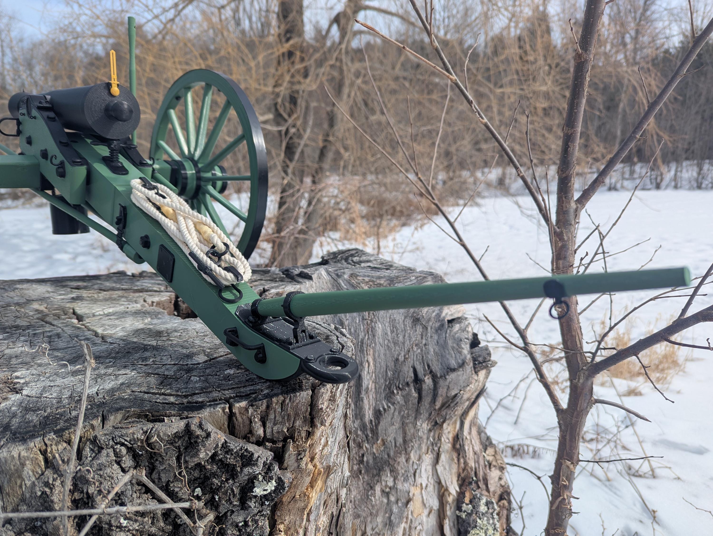 American Civil War Cannon Model 1841 6-pounder Field With Carriage and ...