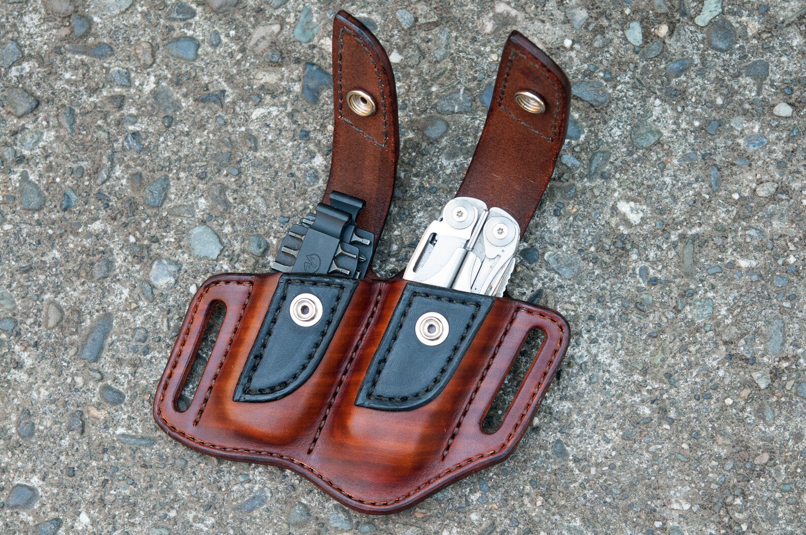 Leatherman Sheath for Surge Multitool + Extra Bits With Covered Snaps L ...