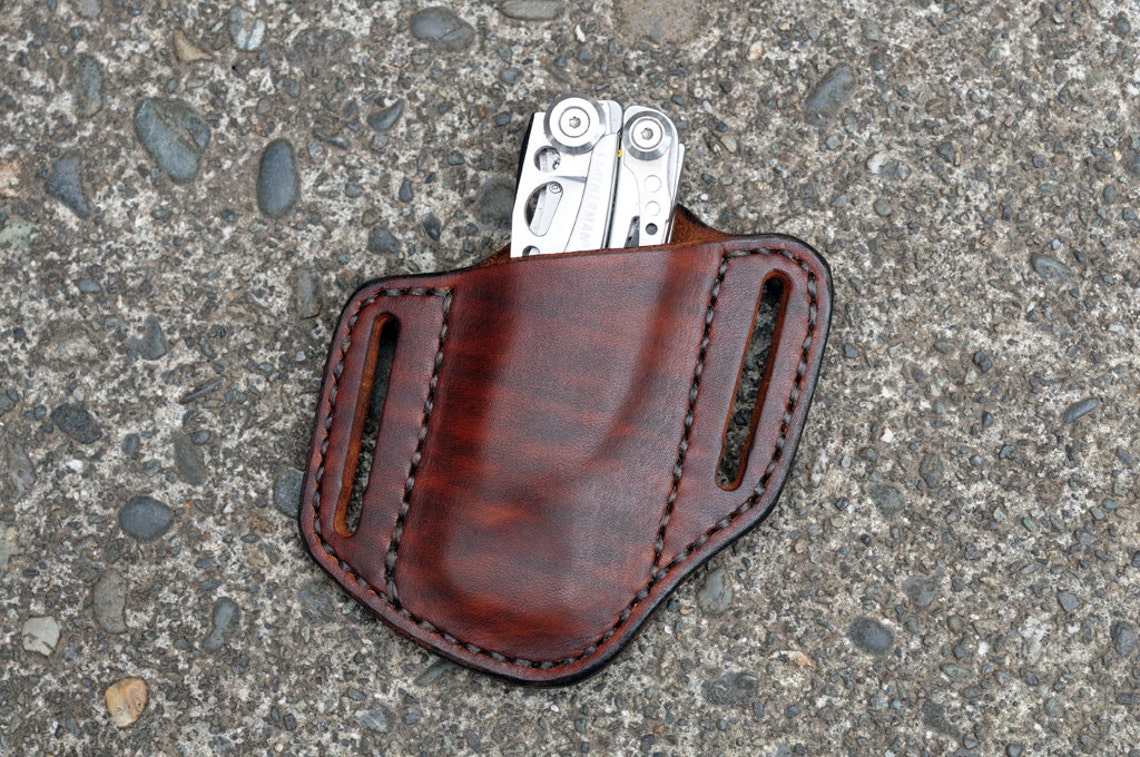 Leatherman Skeletool Case handmade leather carrying case | Etsy