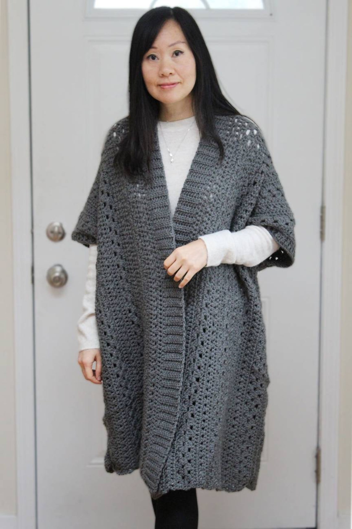 So Sleek Everyday Ruana Pattern - Etsy