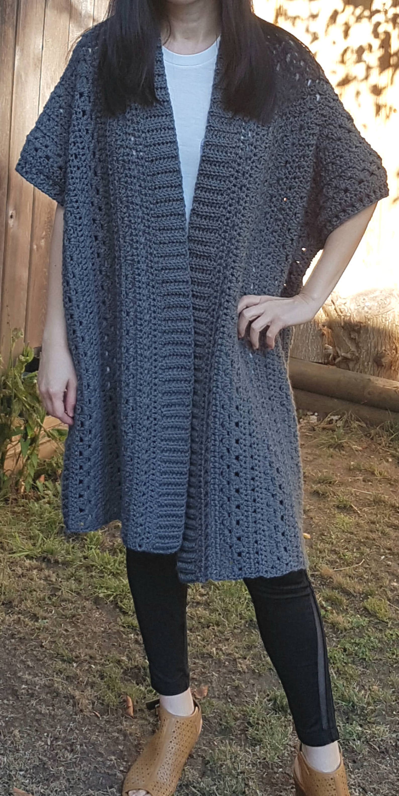 So Sleek Everyday Ruana Pattern | Etsy