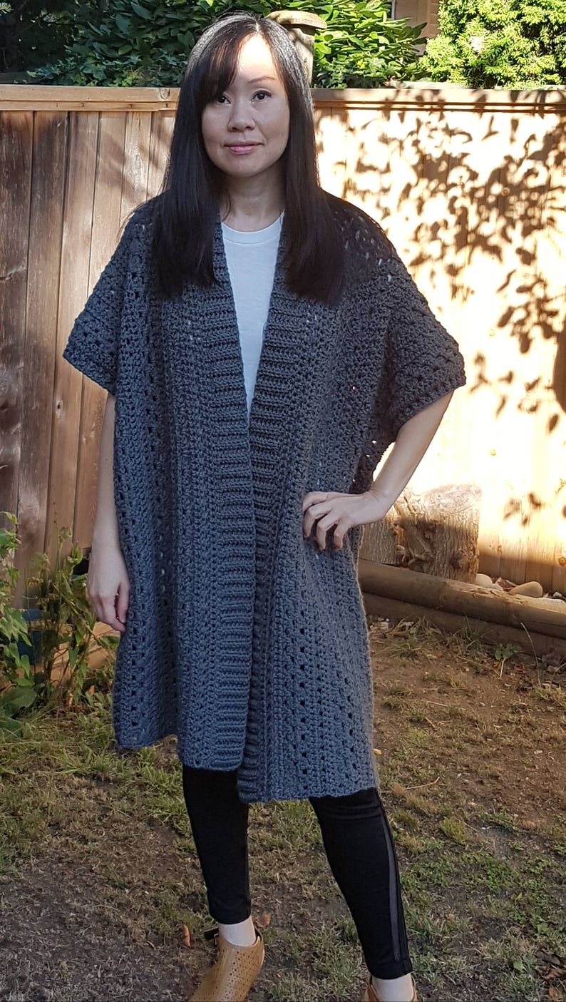 So Sleek Everyday Ruana Pattern | Etsy