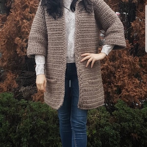 Classic Winter Coat Crochet Pattern - Etsy
