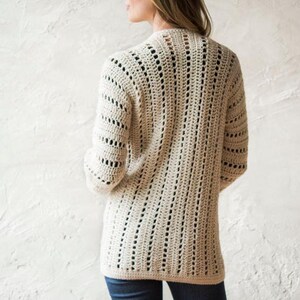 Sporty One-piece Crochet Cardigan Pattern - Etsy