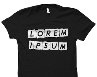 Lorem Ipsum Shirt - Etsy
