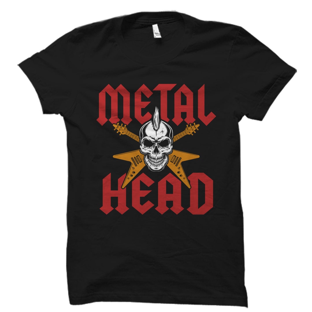 Metal Fan Shirt. Metal Fan Gift. Heavy Metal Shirt. Rock T-shirt. Metal ...