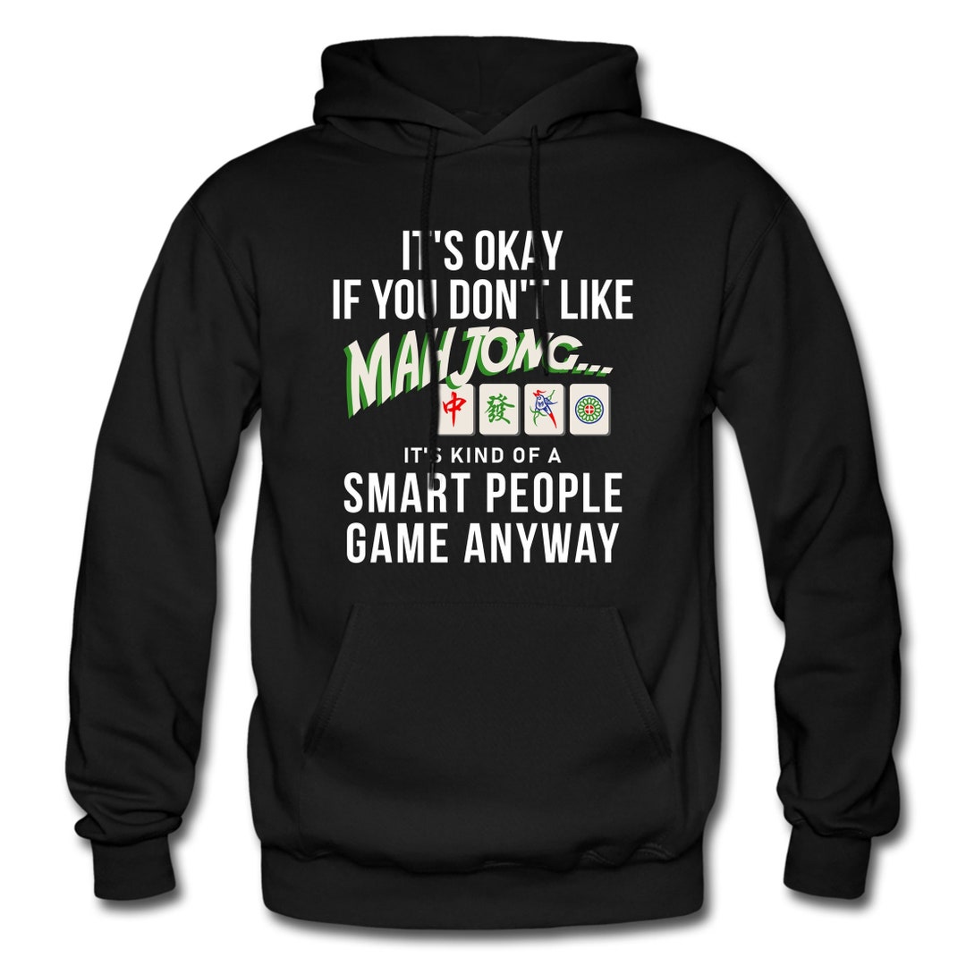 Mahjong Hoodie. Mahjong Clothing. Funny Pullover. Mahjong Sweater ...