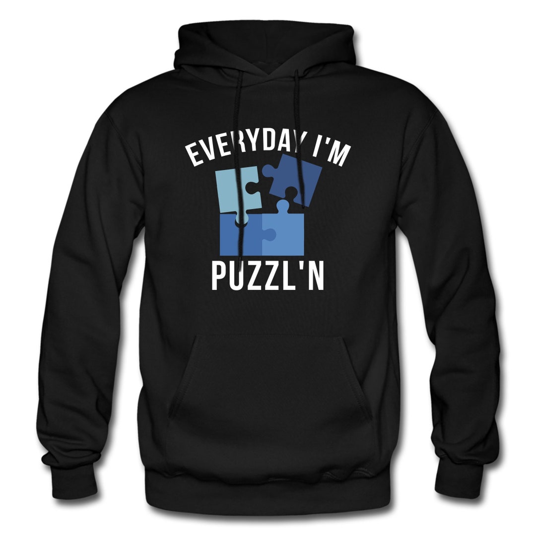 Jigsaw Puzzle Hoodie. Jigsaw Puzzle Sweater. Jigsaw Puzzle Clothing ...