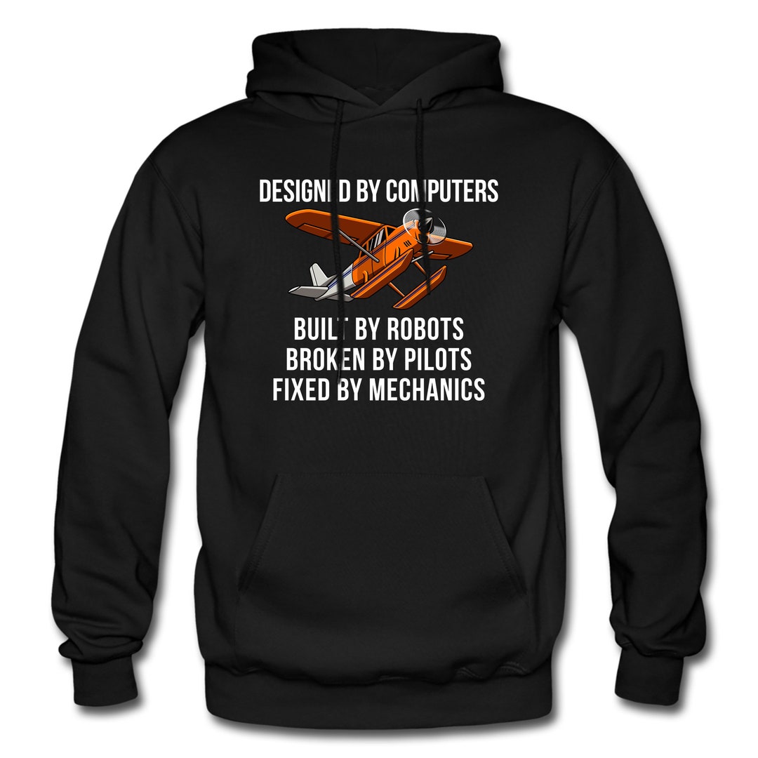 Plane Hoodie. Plane Pilot Gift. Pilot Sweatshirt. Pilot Gift. Mechanic ...