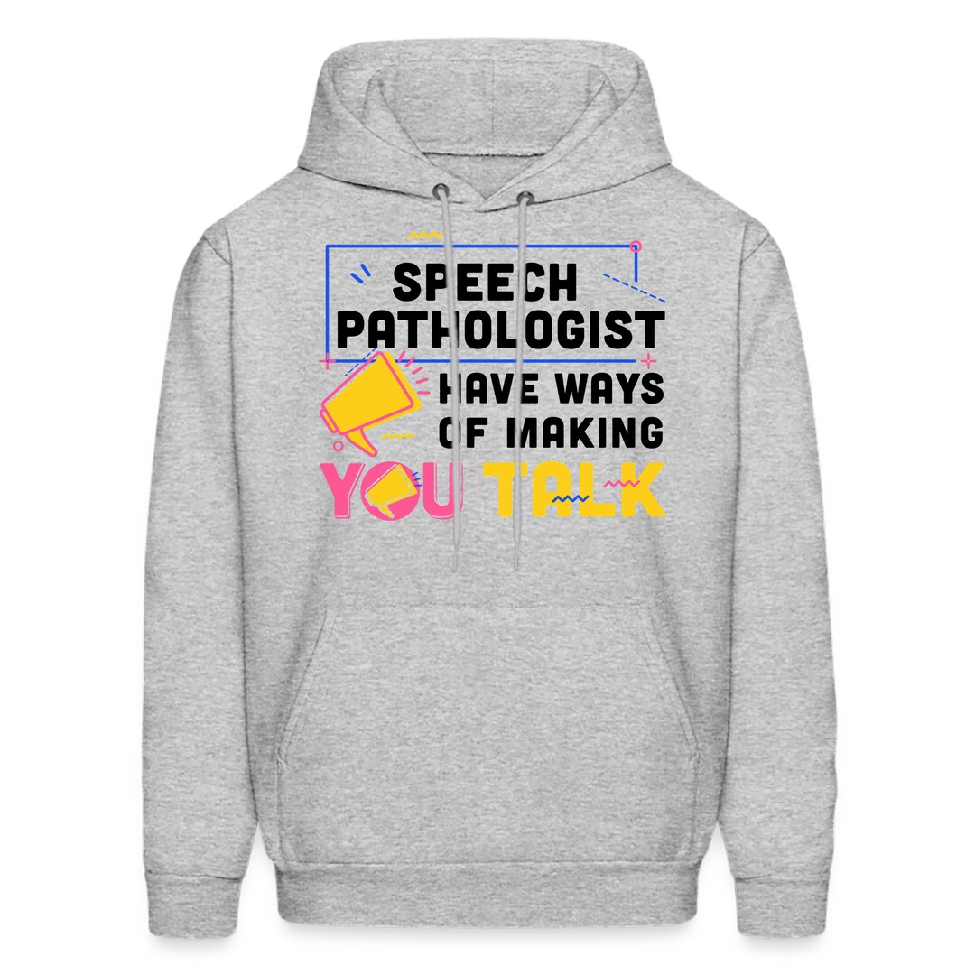Speech Pathologist Hoodie. Speech Pathologist Gift. Therapist Hoodie ...