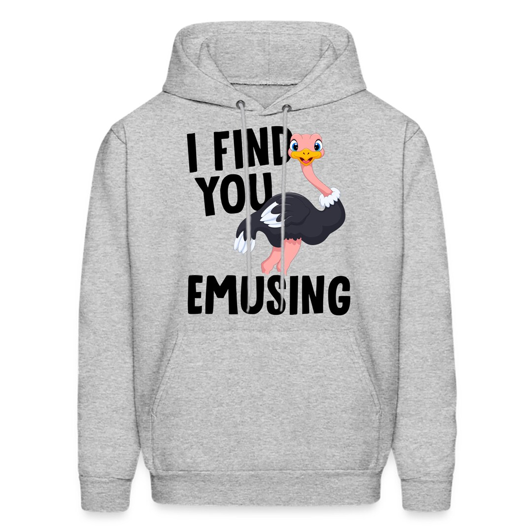 Emu Hoodie. Emu Gift. Animal Hoodie. Bird Sweatshirt. Bird Gift. Emu ...