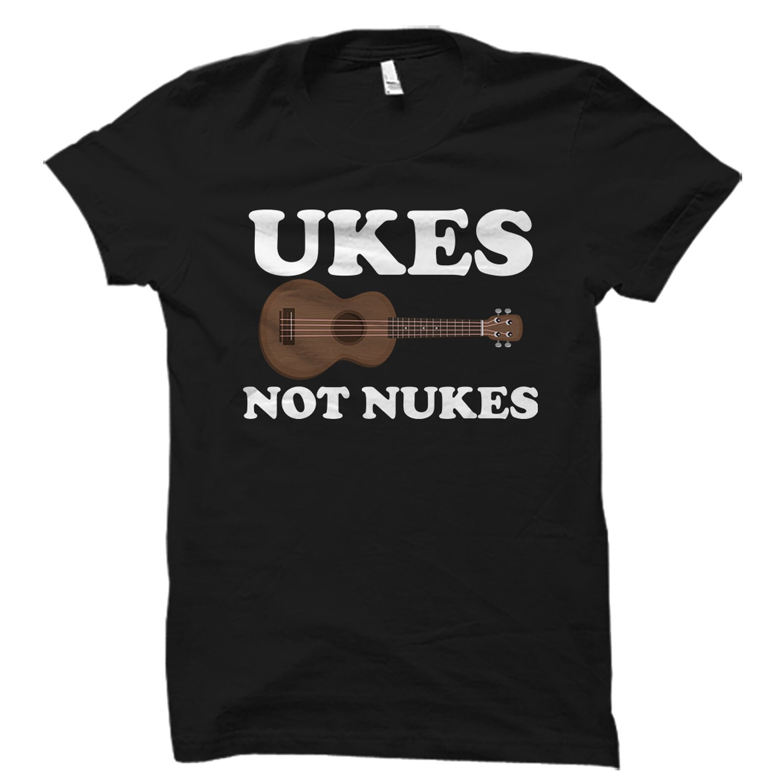 Ukes Not Nukes Shirt Ukulele Shirt Ukulele T-Shirt Ukulele | Etsy