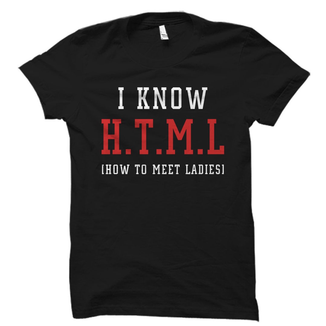 Programmer Gift Programmer Shirt HTML Gift HTML Shirt Funny Programming ...