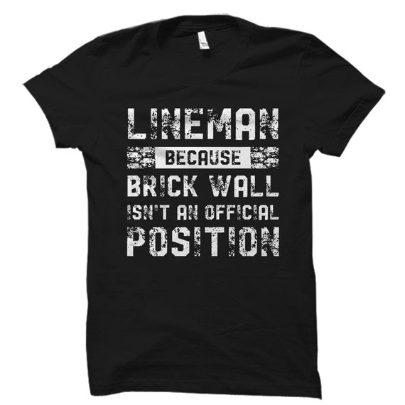 Lineman Shirt Lineman Gift Football Player Shirt Football | Etsy