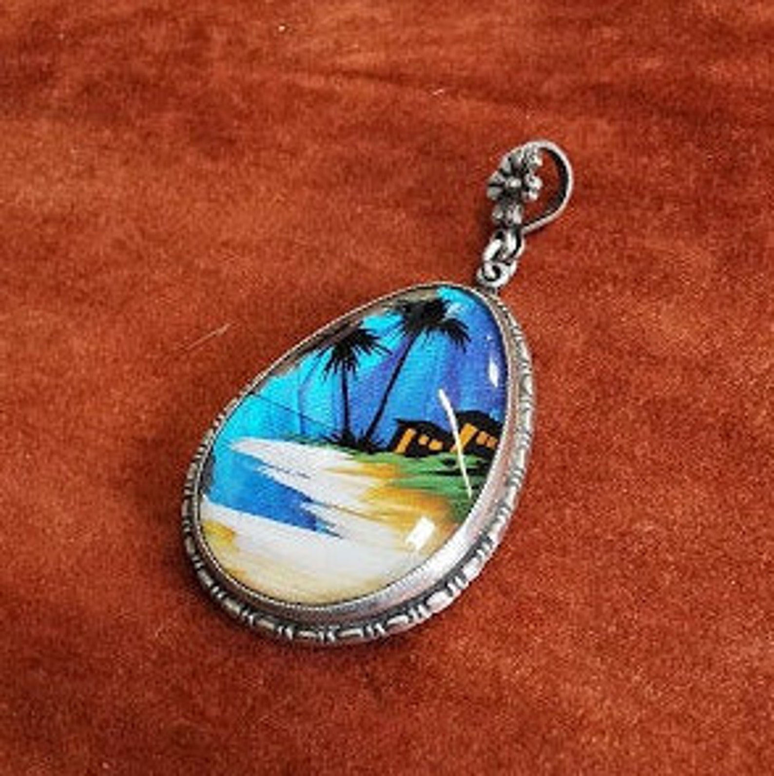 Art Deco Vintage Butterfly Wing Necklace Pendant Sterling Silver Thomas ...