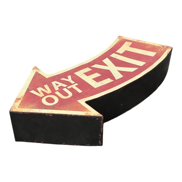 Exit Sign - Etsy UK