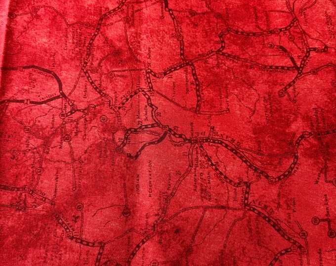 DESTASH! "rule the Road" by Jeff Wack for QT Fabrics, 100% Cotton, 1 ...