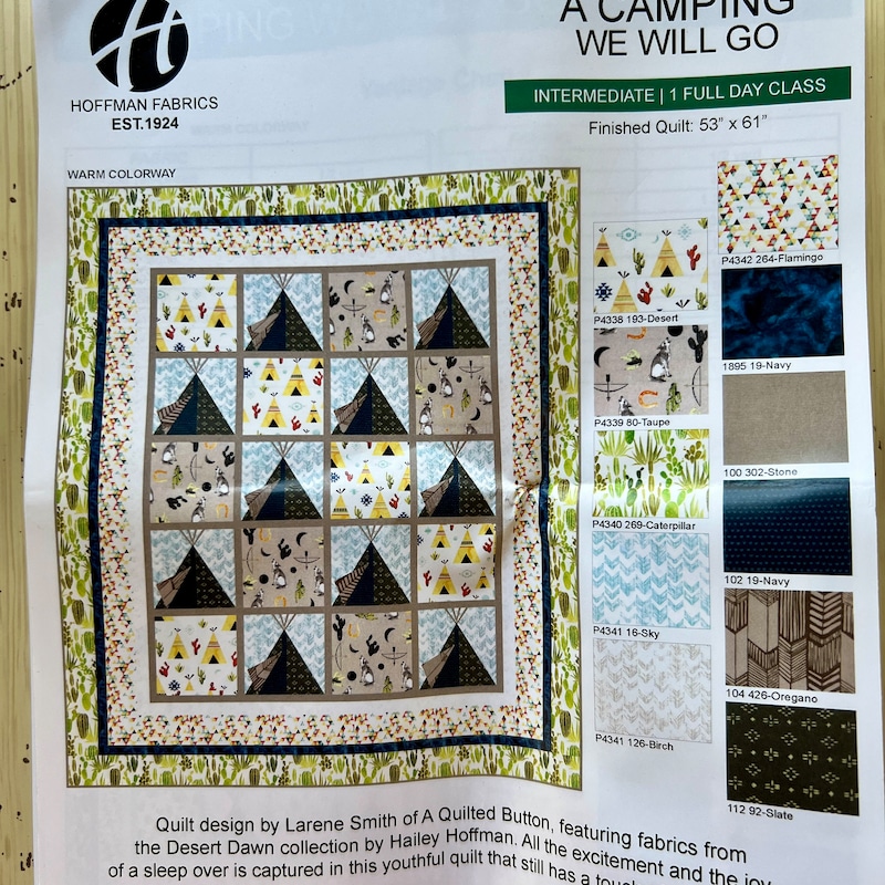 Camping Quilt Pattern - Etsy