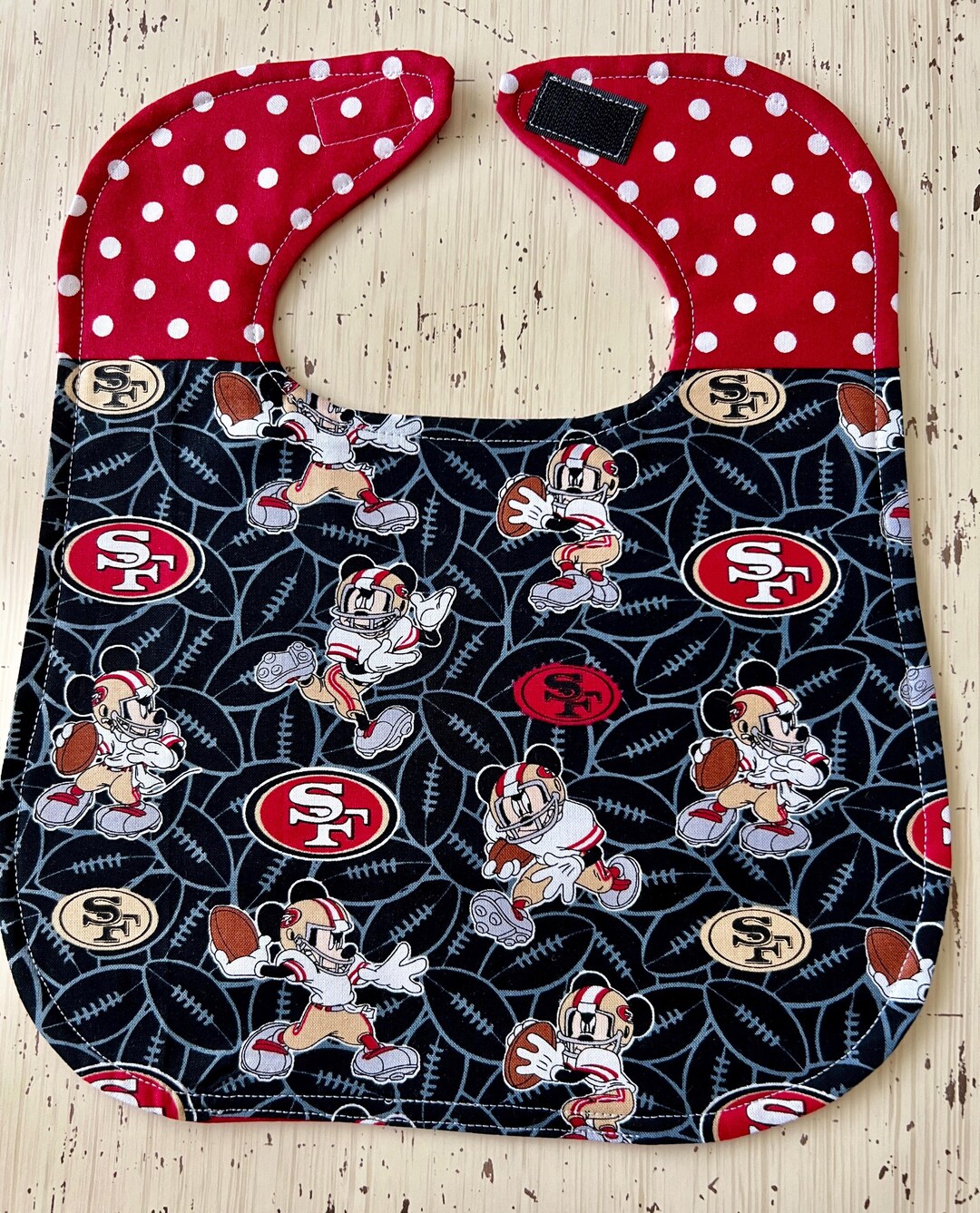 Bib for Baby or Toddler, San Francisco 49er's and Mickey Mouse, NFL ...