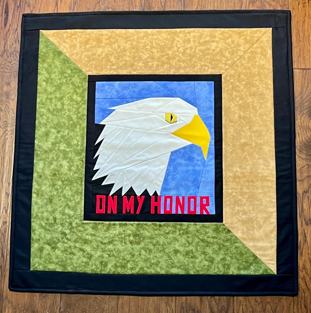 Eagle Scout Quilted Wall Hanging: Custom Patch Display, Scouting Gift ...