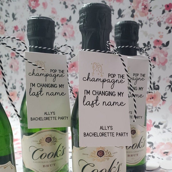 Champagne Tags - Etsy
